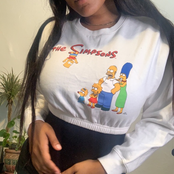 the simpsons | Sweaters | The Simpsons Cropped Sweater | Poshmark
